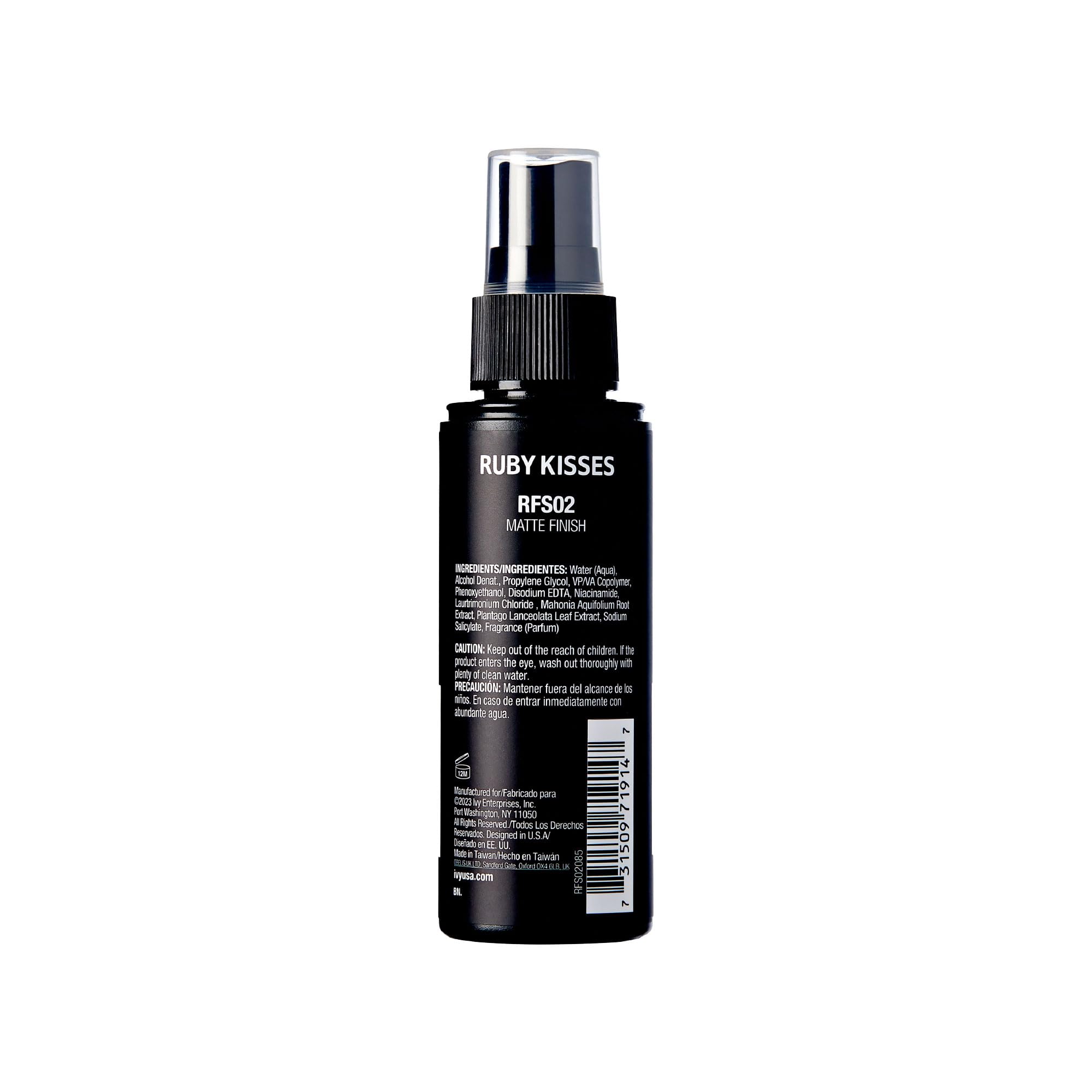 Ruby Kisses 24Hr Never Touch Up Matte Finish Setting Spray 1.69 Fl Oz