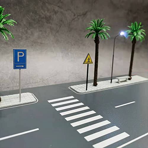 Diorama 1/64 Car Garage Model LED Lighting Car Parking Lot City Road Display Scene Model Toy