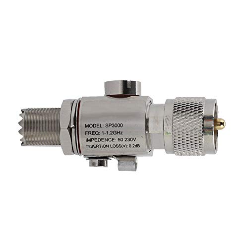 Antenna Lightning Arrester UHF-M to UHF-F 1-1.2GHz Lightning Arrestor All Band Lightning Protection Surge Protector