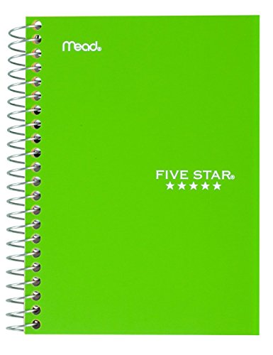 Five Star Personal Spiral Notebook, 7" x 4 3/8", 100 Sheets, College Rule, Assorted colors, 12 Pack