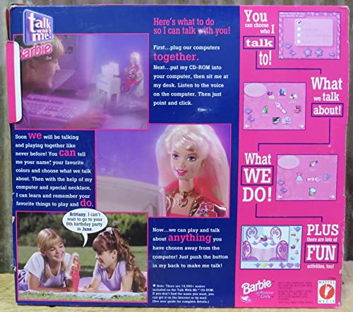 Barbie Talk with Me Doll W Cd ROM & More! (1997) [Toy]