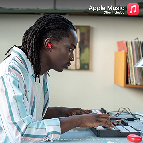 Beats Studio Buds – True Wireless Noise Cancelling Earbuds – Compatible with Apple & Android, Built-in Microphone, IPX4 Rating, Sweat Resistant Earphones, Class 1 Bluetooth Headphones - Red
