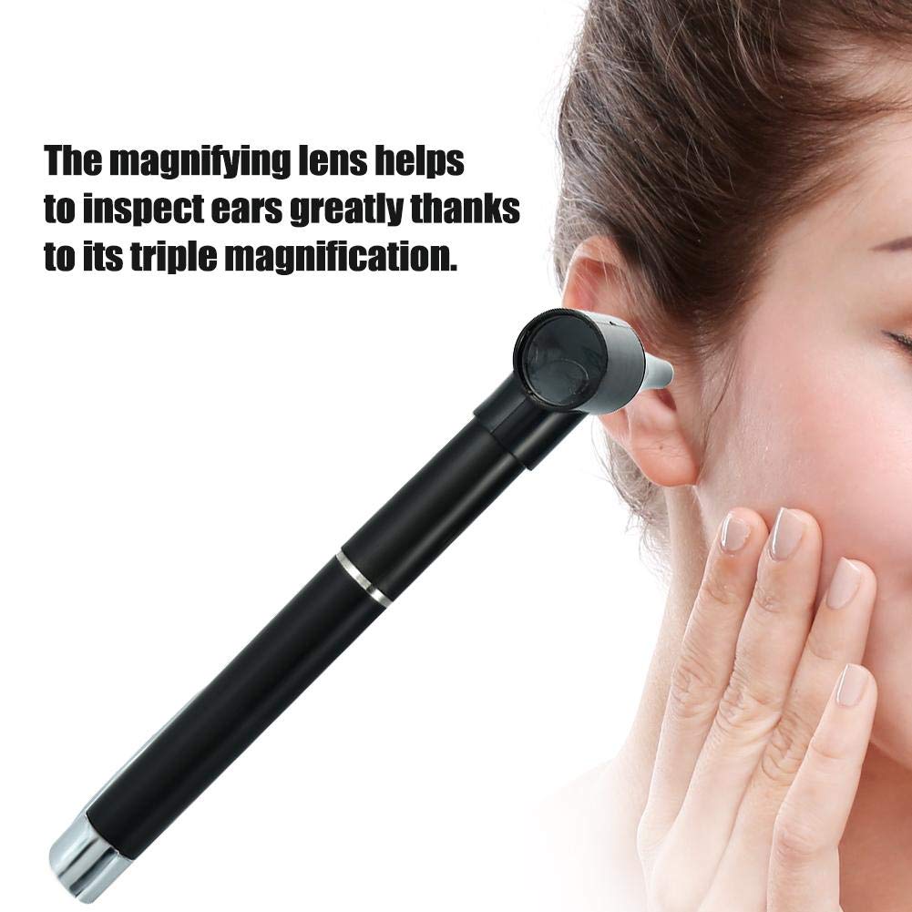 Otoscope, mini otoscope, professional 3x magnification diagnostic device with LED direct lighting mini visa endoscope penlight ear care for ear examination