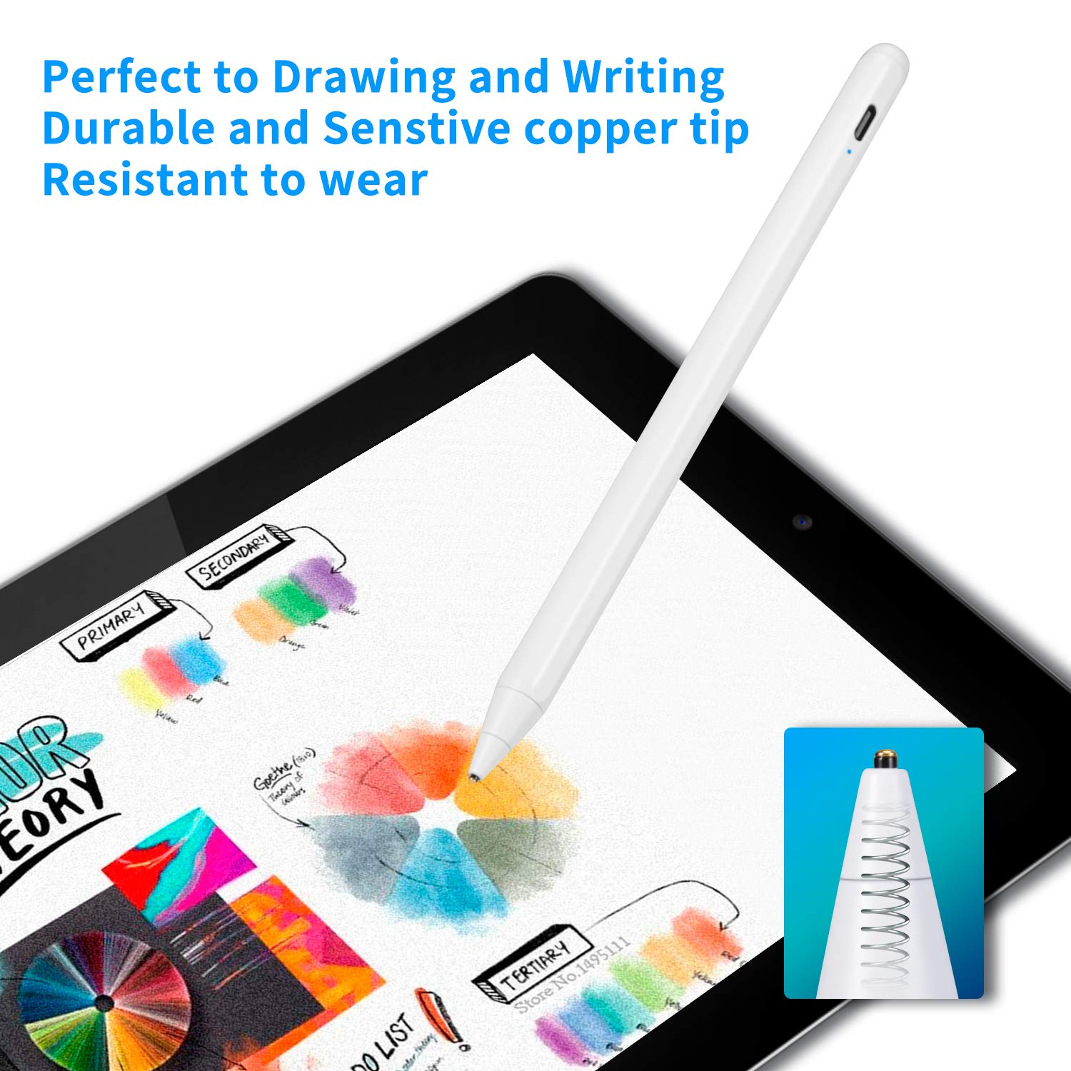 Stylus Pens for Lenovo Yoga Tab Pencil, Evach Capacitive High Sensitivity Digital Pencil with 1.5mm Ultra Fine Tip Stylus Pencil for Lenovo Yoga Tab Pen, White