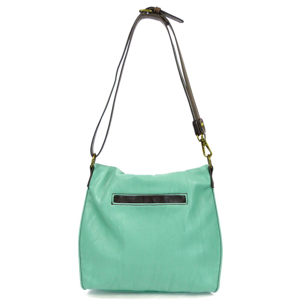 Chala Charming Teal Crossbody Bag With Flap Top and Zipper or Shoulder Handbag (Teal_ Westie)