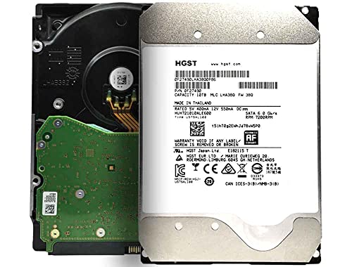 HGST Ultrastar He10 | HUH721010ALE600 | 0F27604 | 10TB SATA 6-Gbps 7.2K RPM 256MB 3.5in 512E ISE Hard Drive (Renewed)