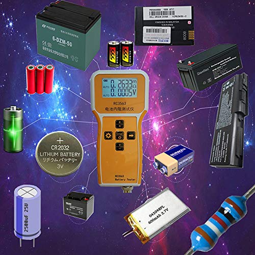 LeTkingok RC3563 Battery Tester, High Precision Handheld Battery Internal Resistance Tester Lead Lithium Nickel Chromium Battery Tester (Standard Probe)