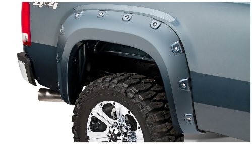 Bushwacker 40953-02 Boss Pocket Style Fender Flares 4pc. Set fits 2011-2014 GMC Sierra 2500HD & 3500HD (Excludes Dually)