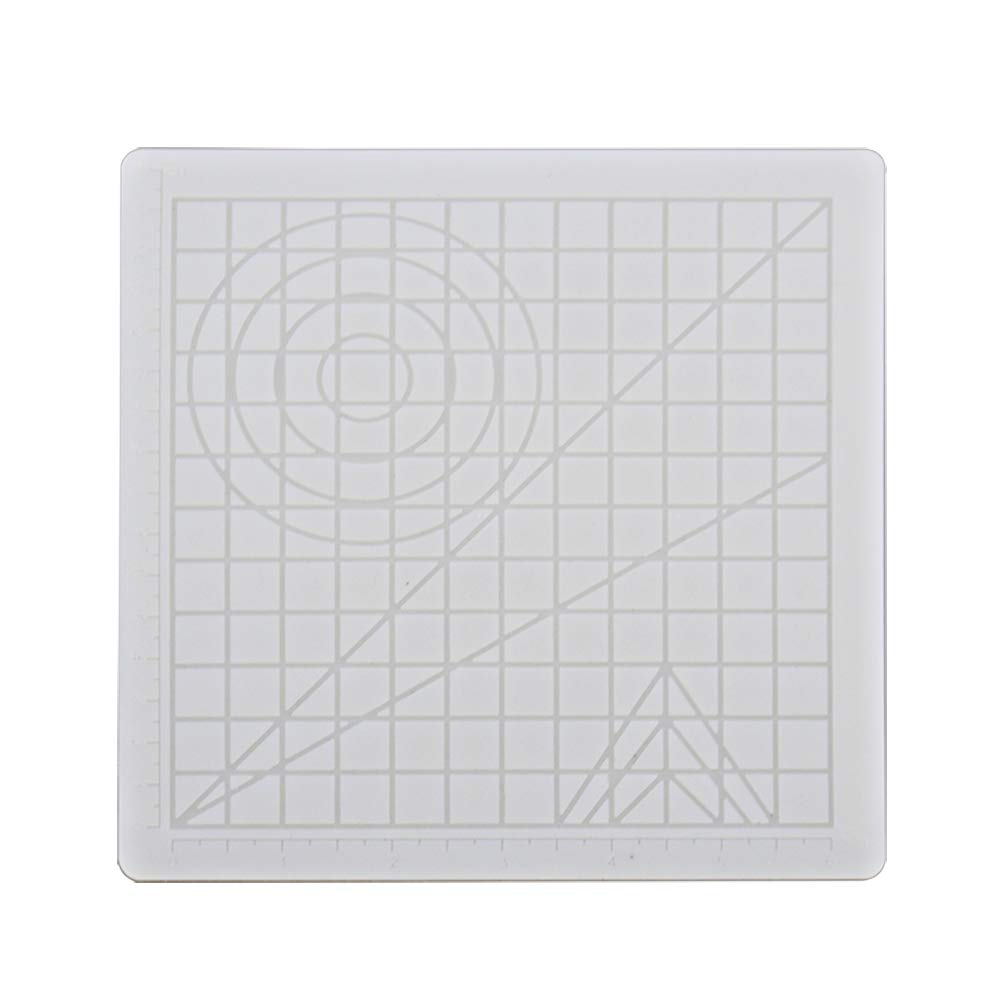 3D Printing Pen Silicone Design Mat Great 3D Pen Drawing Tools with 2 Silicone Finger Caps Stencils Book for Beginners and Children(Transparent)