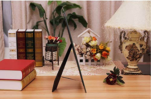 Cq acrylic 6x8 Glass Picture Frame,Silver Mirrored for Photo Display Stand on Tabletop,Pack of 2