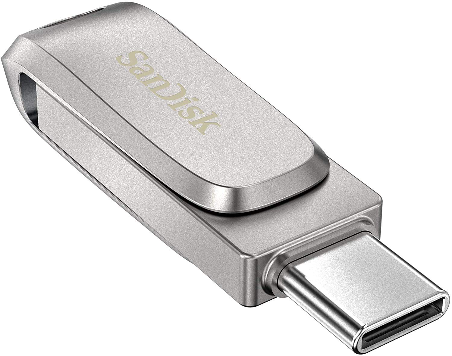 SanDisk Ultra Dual Drive Luxe USB Type-C 32GB Flash Drive for Smartphones, Tablets, and Computers - High Speed USB 3.1 Pen Drive (SDDDC4-032G-G46) Bundle with (1) Everything But Stromboli Lanyard