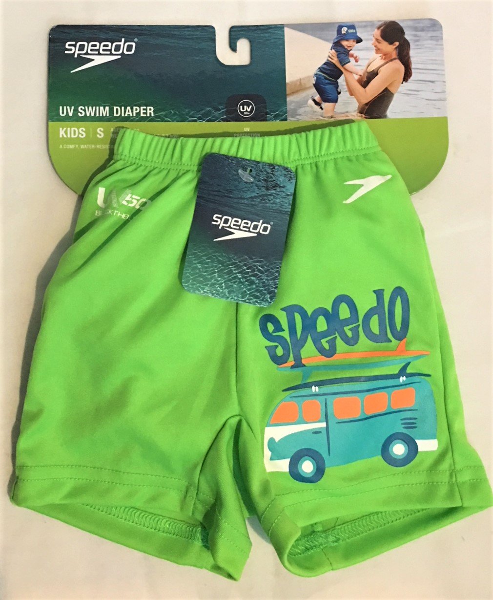 Speedo UV Swim Diaper - Lime Green - Small 0-6 months