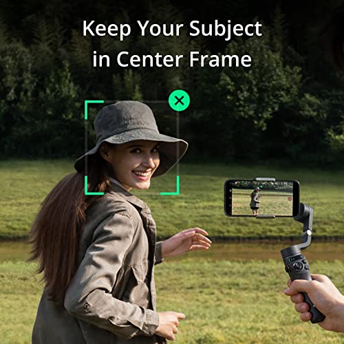 DJI Osmo Mobile 6 Gimbal Stabilizer for Smartphones, 3-Axis Phone Gimbal, Built-In Extension Rod, Object Tracking, Portable and Foldable, Vlogging Stabilizer, YouTube TikTok, Slate Gray