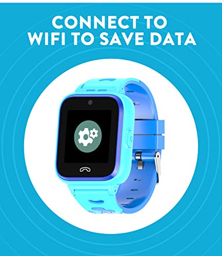 Vowor Kids Smart Watch, 4G WiFi GPS LBS Tracker SOS Emergency Call Video Chat Children Smartwatches, IP67 Waterproof Phone Watch for Boys Girls Age 3Years+, Compatible with Android/iPhone iOS (Blue)