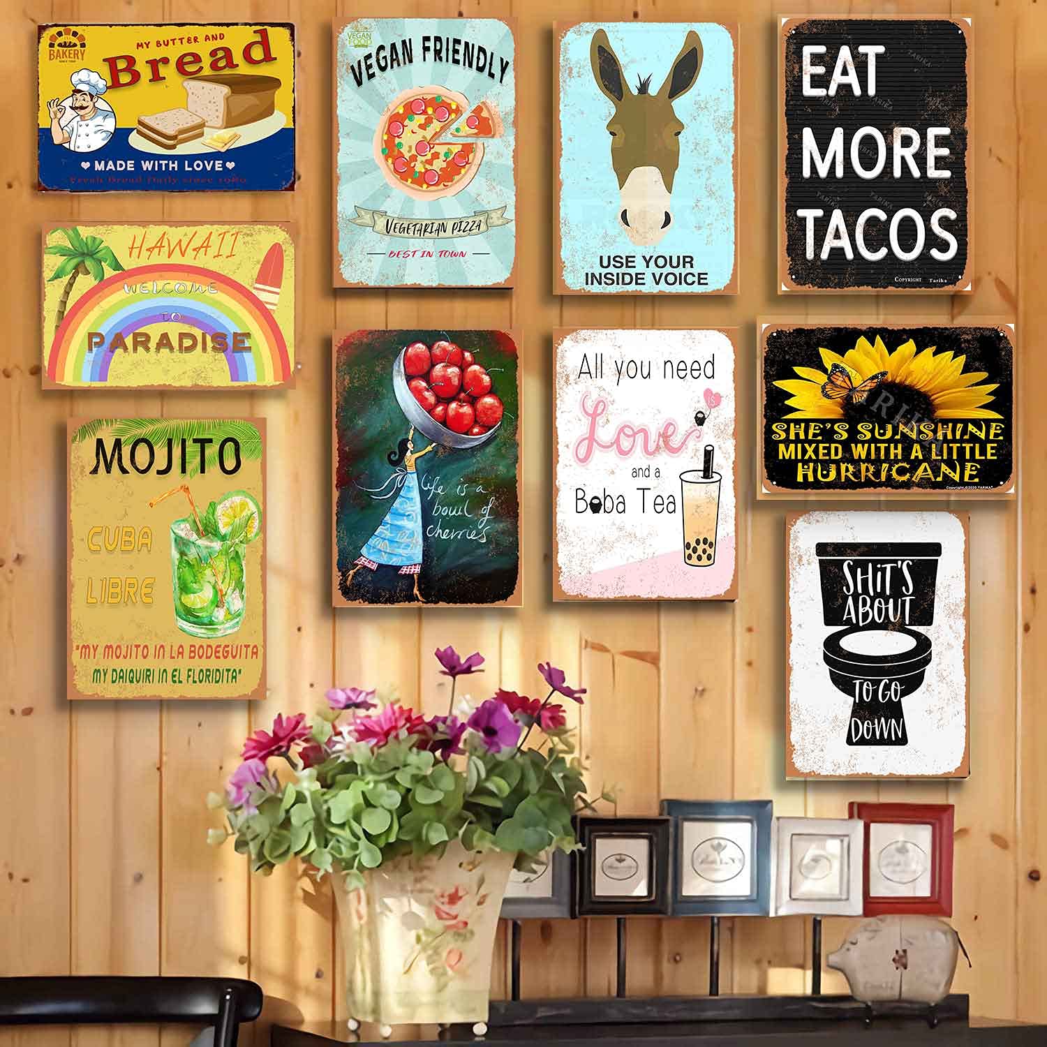 BIGYAK The Only Bad Workout is The One That Didn't Happen 20X30 cm Retro Look Tin Decoration Crafts Sign for Home Kitchen Bathroom Farm Garden Garage Inspirational Quotes Wall Decor