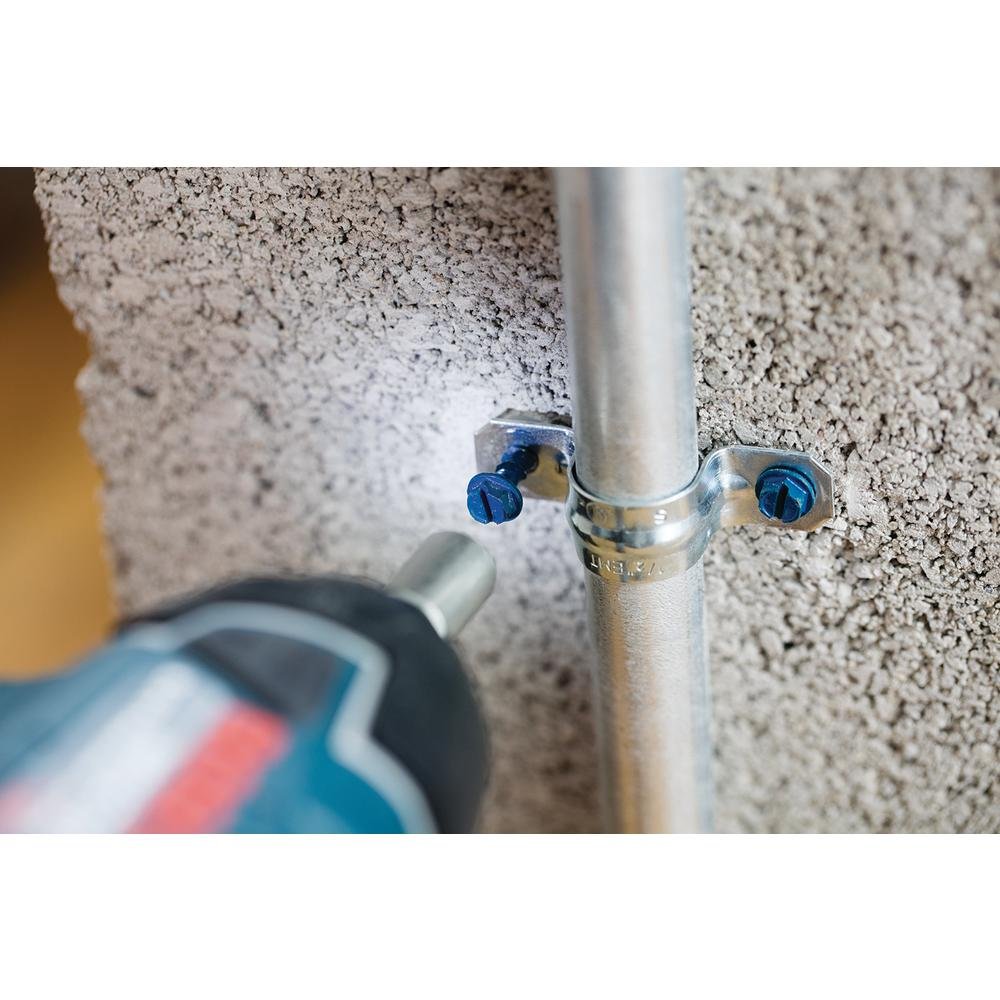 ITW Brands Tapcon Hex Washer Head Concrete Anchors (1/4" X 6" (100 Screws with BIT))