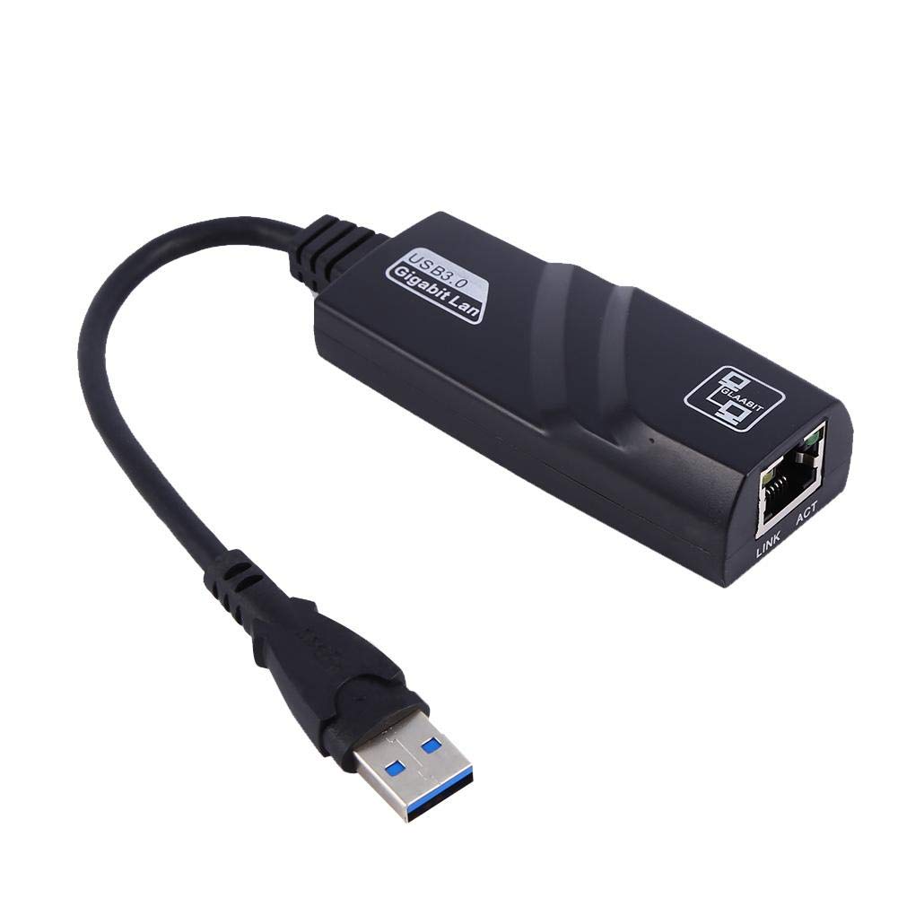 USB 3.0 to RJ45 Universal Network Adapter, High Speed Portable Gigabit Ethernet Network Card, SuperSpeed Internet Adapter with LAN Cable for Windows/VISTA/WIN7/win8/win8.1/OS10.12/