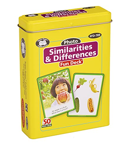 Super Duper Publications | Photo Similarities & Differences Fun Deck | Same & Different Describing Cards