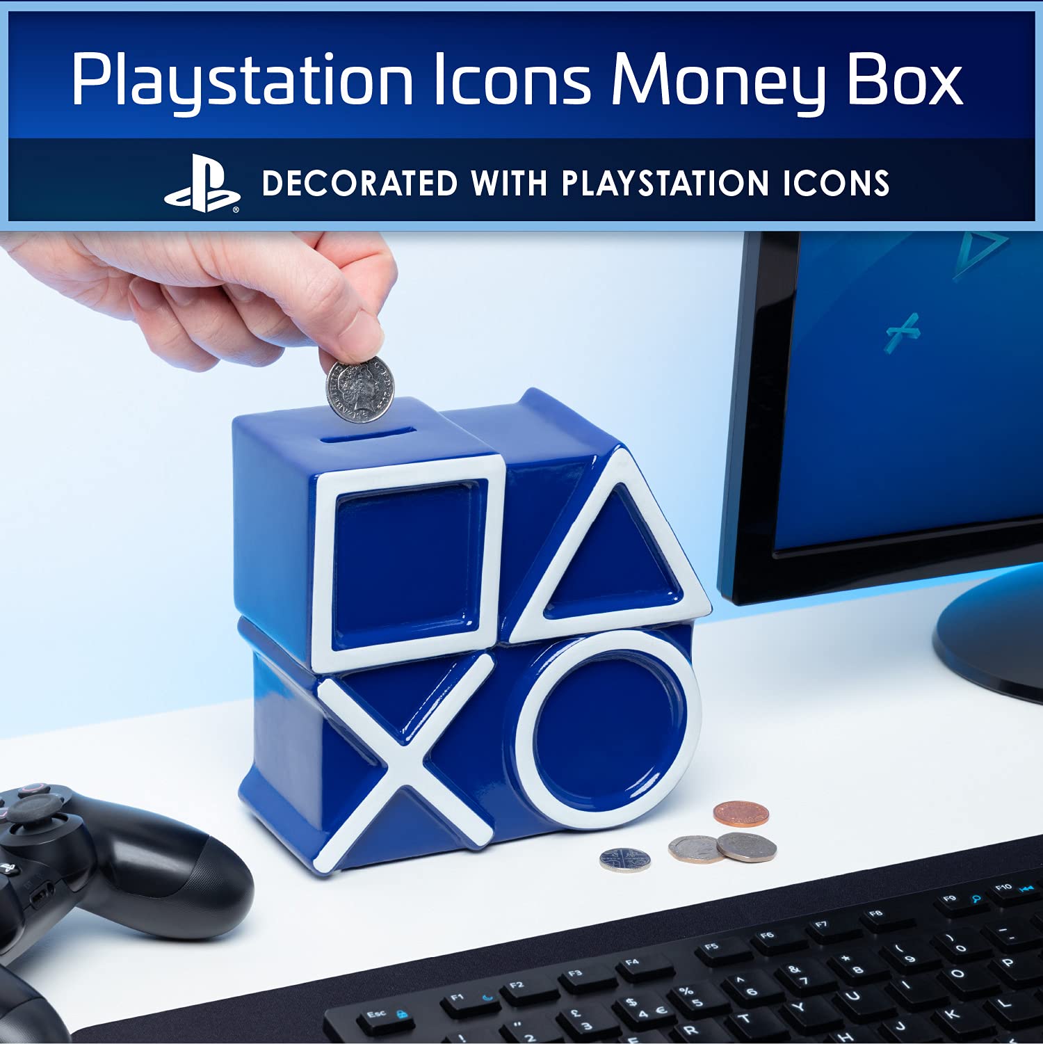 Paladone Playstation Money Box, Standard, Multicolored