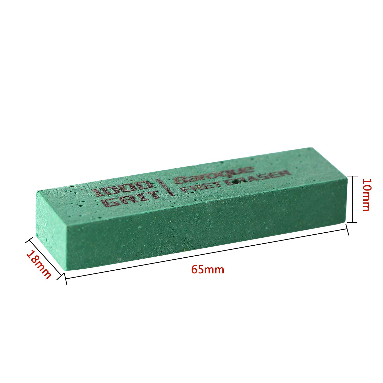 3pcs Fret Erasers Abrasive Rubber Blocks Guitar Fret Polishing Rubbers Set 180/400/1000 Grit