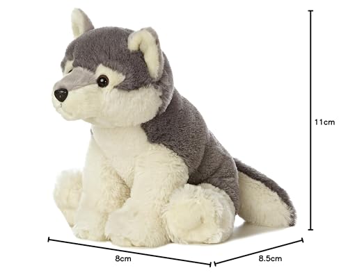 Aurora® Adventurous Destination Nation™ Wolf Stuffed Animal - Global Exploration - Learning Fun - Gray 12 Inches