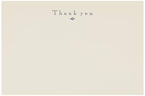 Crane & Co. Navy Hand Engraved Thank You Cards (CT3116),10 cards / 10 lined envelopes