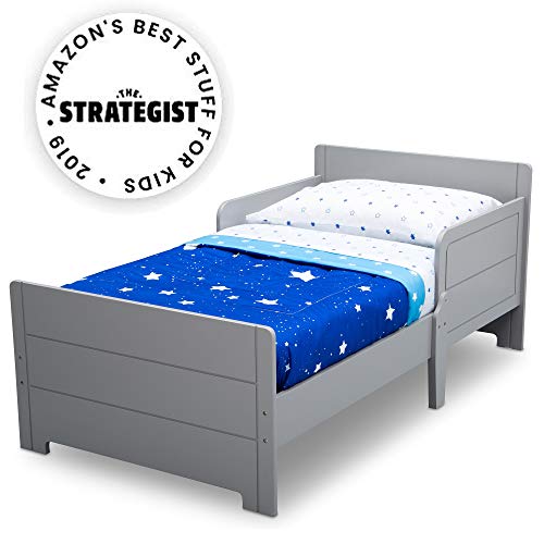Delta Children MySize Wood Toddler Bed - Greenguard Gold Certified, Grey
