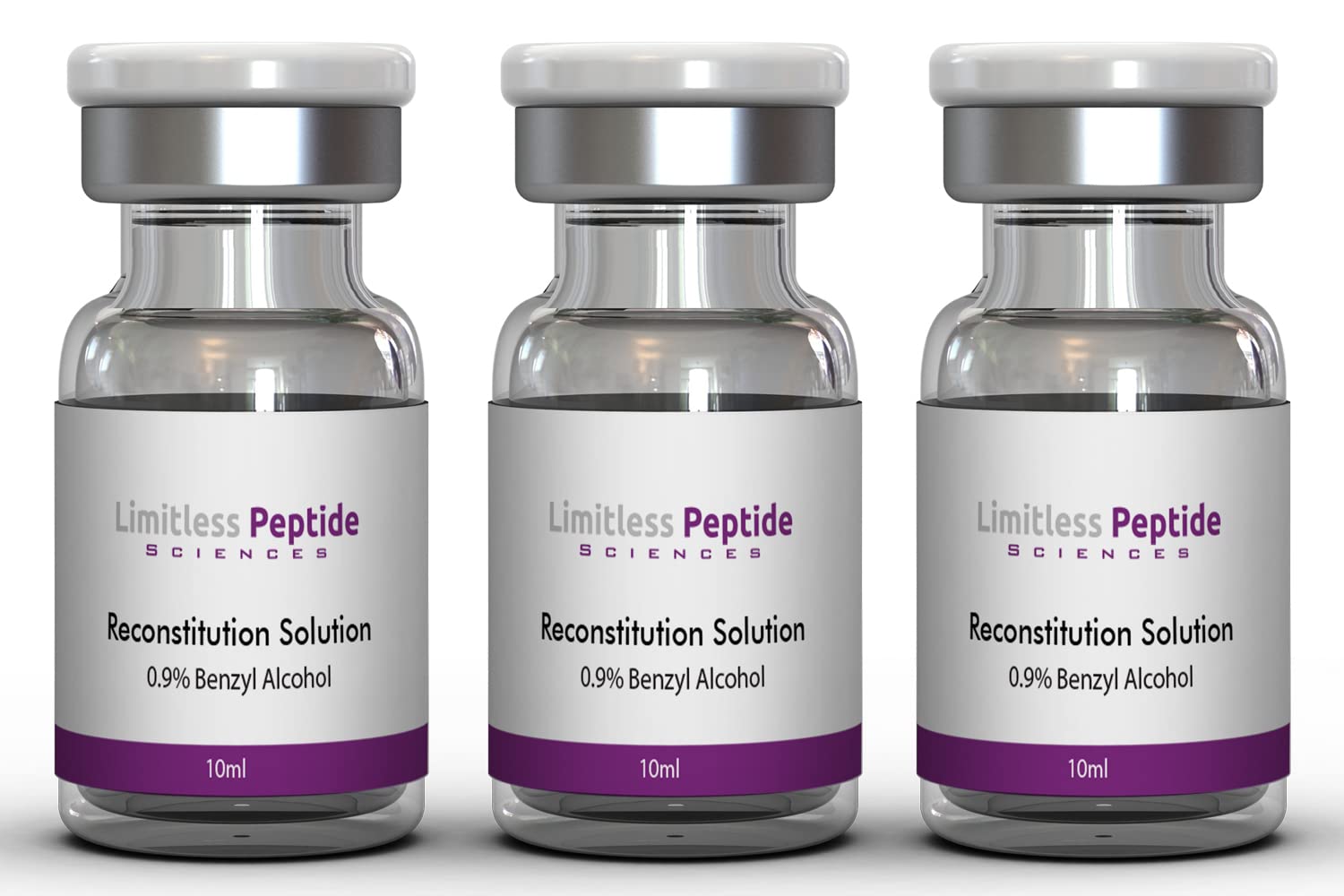 Reconstitution Solution (10ml) 3 Pack - Glass Vial
