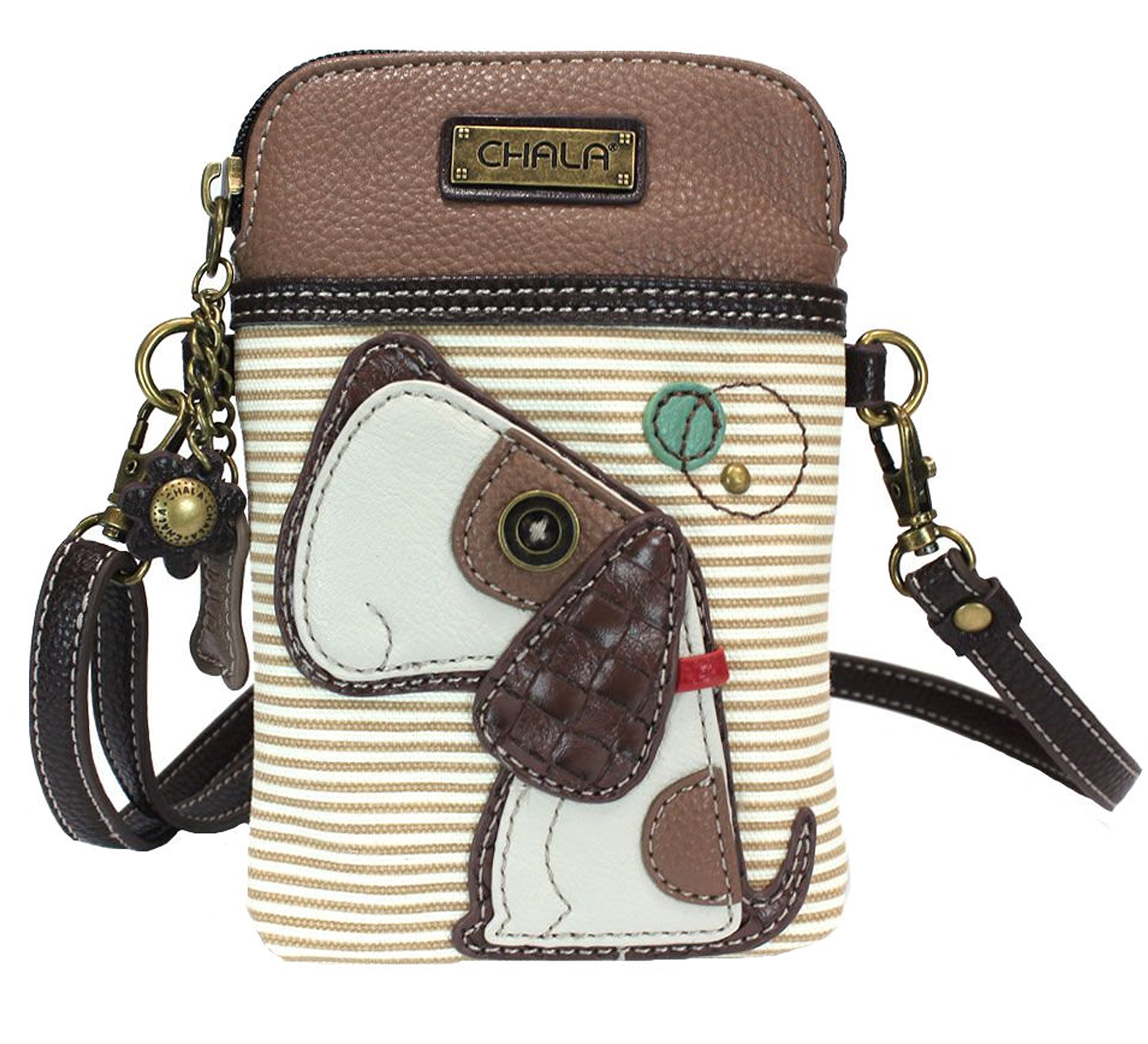 Chala Toffy Dog Cellphone Crossbody Handbag Purse - Convertible Strap Dog Mom Dog Lovers Chala Group Handbag