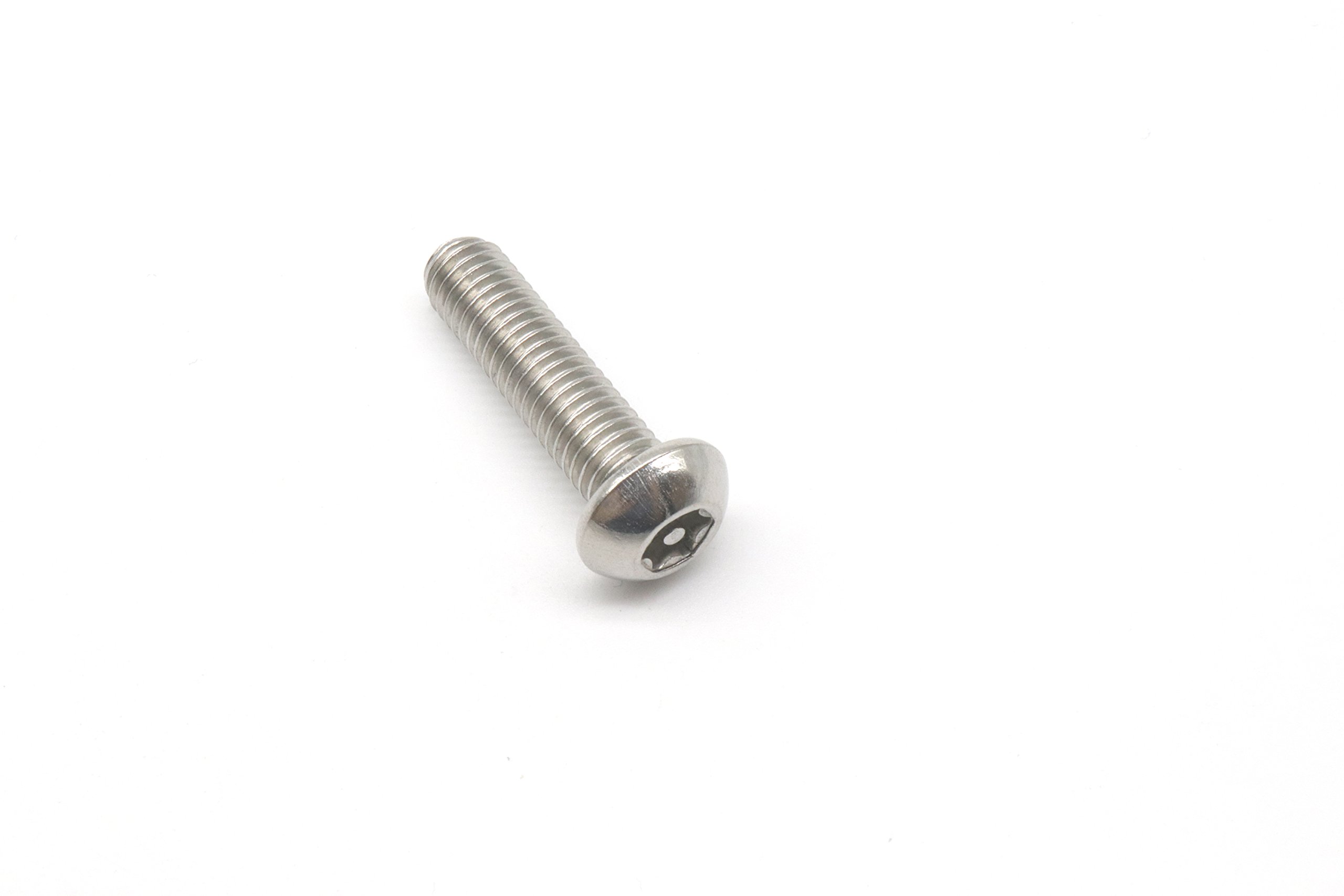 binifiMux 10pcs M8x30mm Buttone Head Torx Security Screws, Tamper Proof Screws, 304 Stainless Steel
