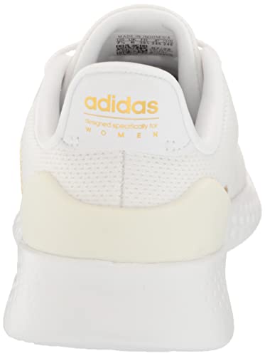 adidas Women's Puremotion Se Running Shoe, White/White/Black, 8