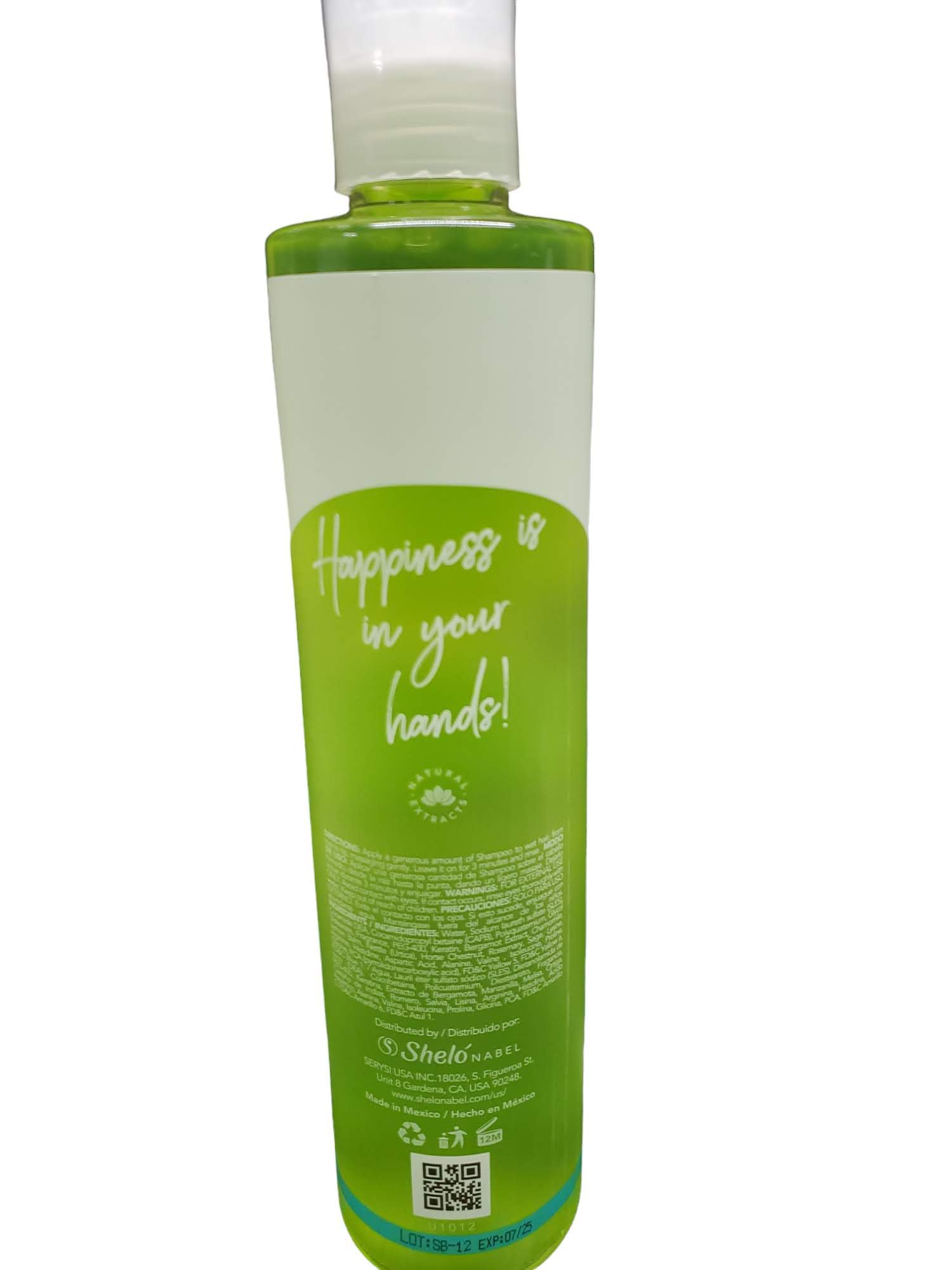 Bergamot Shampoo Caida de Cabello Fragil Quebradizo Champu Bergamota