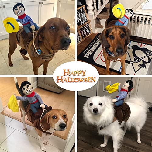 Dog Costume Pet Costume Pet Suit Cowboy Rider Style (Medium)