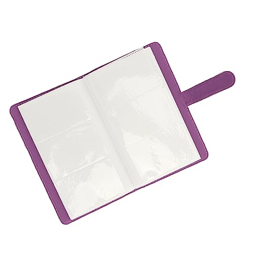 3in Transparent Photo Album Book for Fujifilm Mini 12 - Purple Lace Flower Pattern