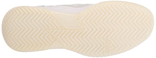 adidas Women's Adizero Ubersonic 4.1 Sneaker, White/Silver Metallic/Grey, 7.5