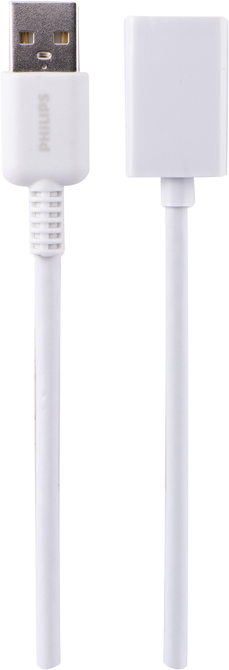 Philips 6ft. (1.8m) USB 2.0 Charging Extension Cable, USB-A Male to USB-A Female Extender, Sleek White Finish, High Speed, Works with Windows 7+ and Mac, Works With Andriod and iOS Devices SWU2801N/27