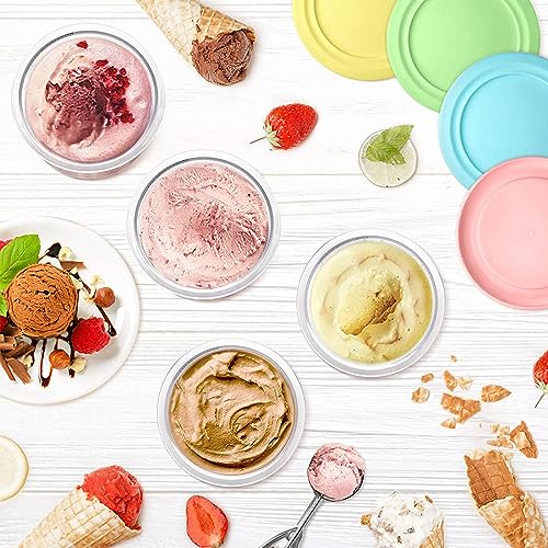 Creami Pints, for Ninja Creami,24 OZ Creami Pints Airtight,Reusable Compatible with NC500,NC501 Series Ice Cream Makers