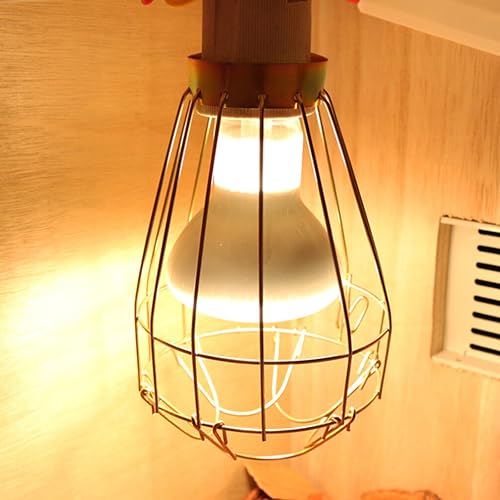 balacoo Ceramic Heat Emitter Bulb Guard Anti Scalding Reptile Heat Lamp Cover Reptile Heat Lamp Mesh Cover