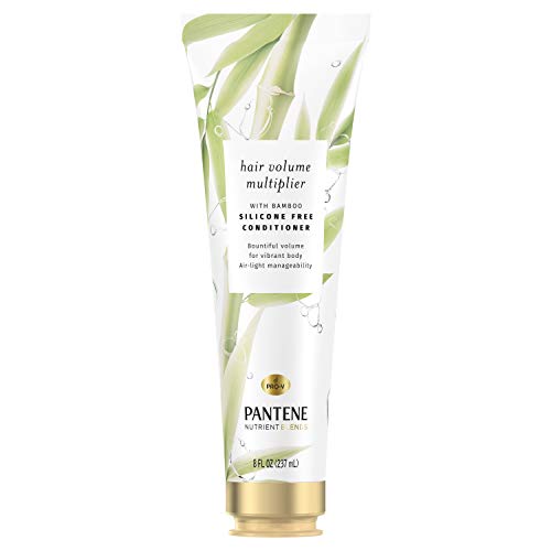 Pantene Nutrient Blends Hair Volume Multiplier Silicone Free Bamboo Conditioner For Fine, Thin Hair, 8.0 Fl oz, 6.257 Fl oz
