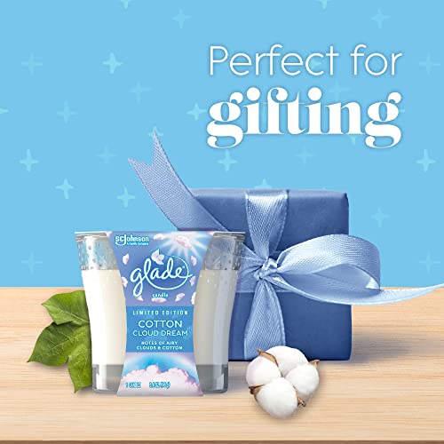 Glade Candle Jar, Air Freshener, Cotton Cloud Dream, 3.4 oz