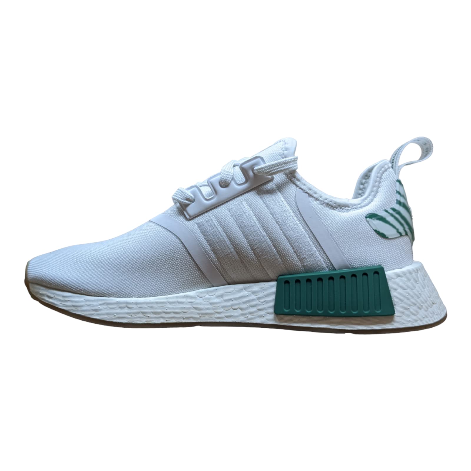 adidas Women's NMD_R1 Sneaker (White/Forest Green, 8)