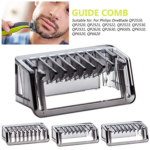 3mm Comb Trimmer Clipper for Philips OneBlade, Facial Hair Clippers Beard Trimmer Guide Comb, Replacement Shaver Comb