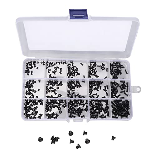 450Pcs M2 M2.5 M3 Laptop Notebook Computer Screws Kit, Flat Head Fastener Screws Set with Screwdriver, for Samsung, for HP, for Dell, for Sony, for Lenovo, etc