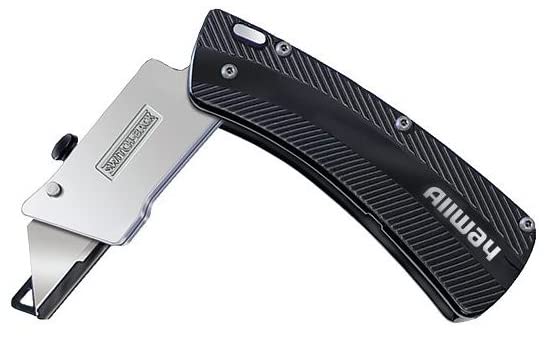 ALLWAY SWK Switchback Folding Utility Knife with Integrated Blade Guard