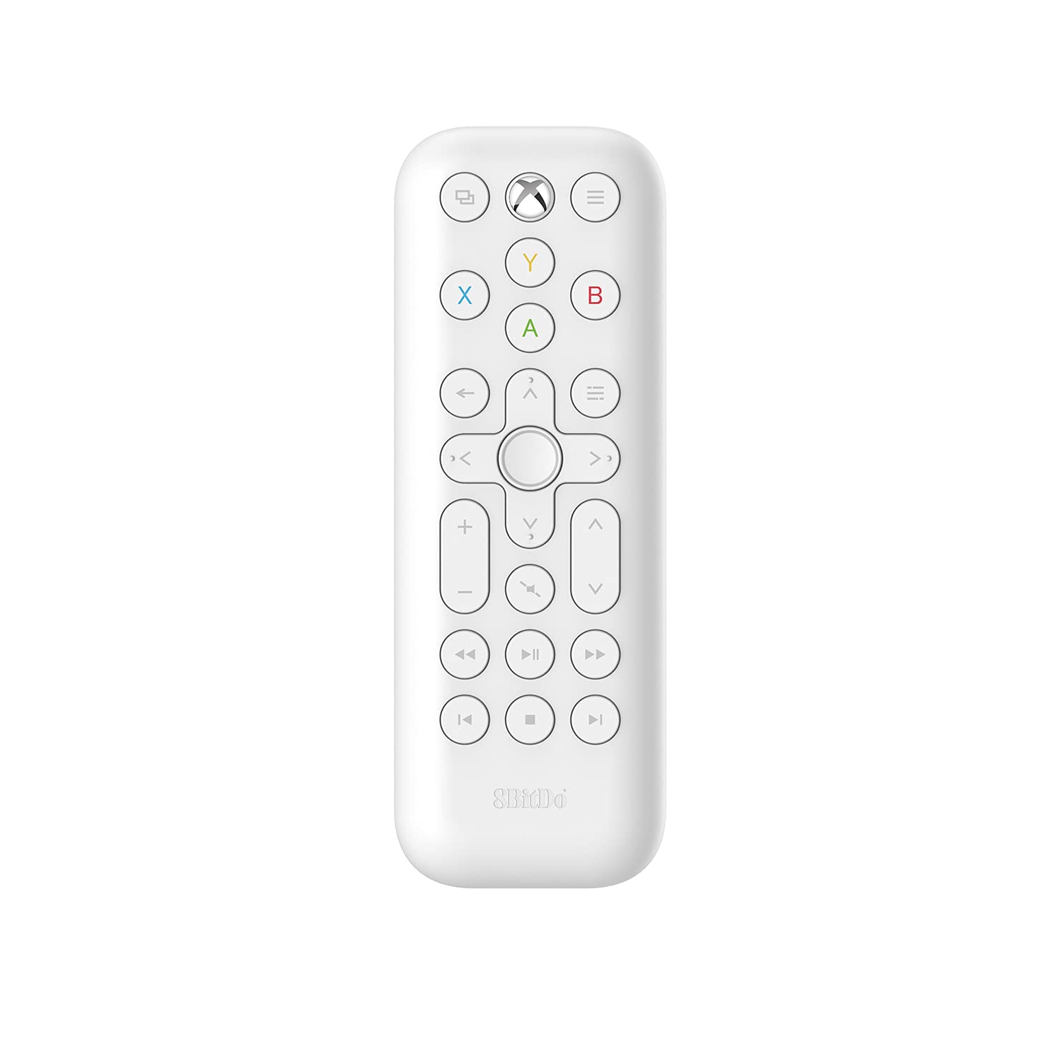 8Bitdo Media Remote for Xbox One, Xbox Series X and Xbox Series S with Commemorative Brooch (Short Edition, Infrared Remote)