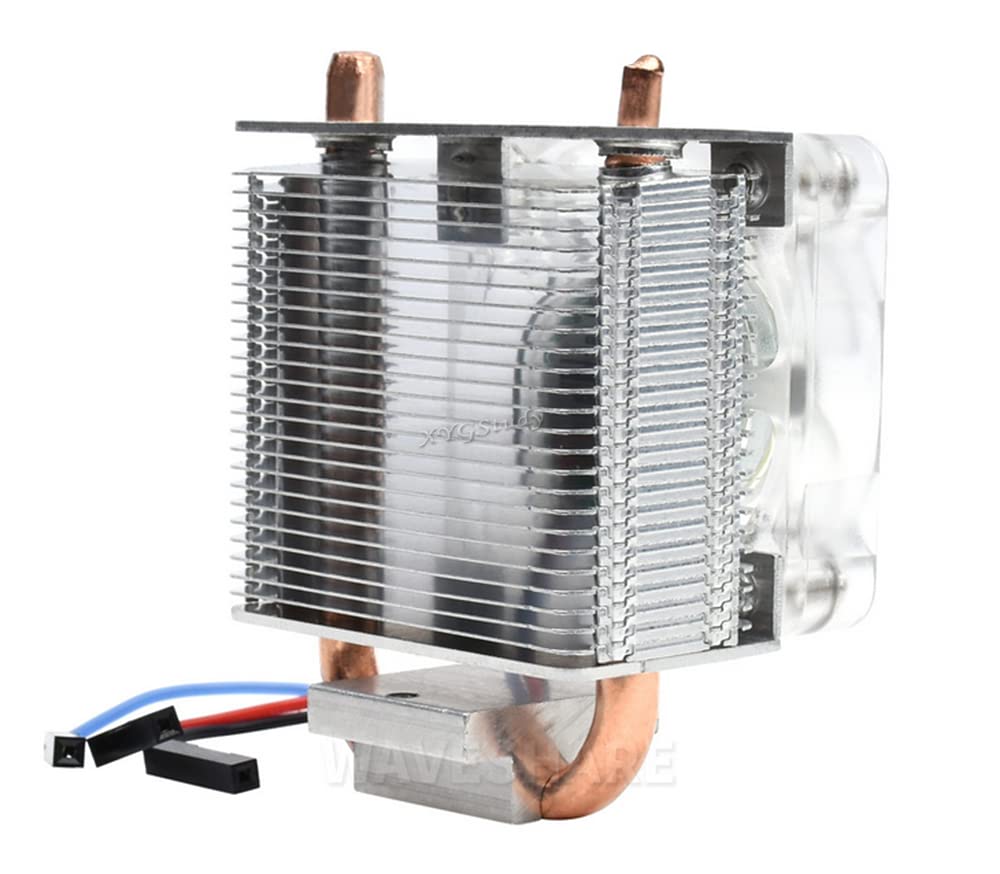 Low-Profile ICE Tower Cooling Fan for Raspberry Pi 4 3 Model B B+ Super Heat Dissipation 5mm Copper Tube Powerful RGB Colorful LED More Efficient @XYGStudy