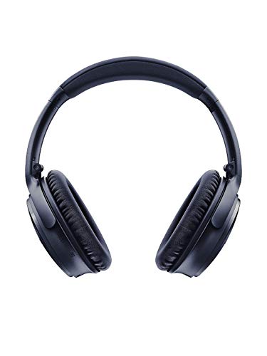 Bose QuietComfort 35 (Series II) Wireless Headphones, Noise Cancelling, with Alexa voice control β Triple Midnight (Renewed)