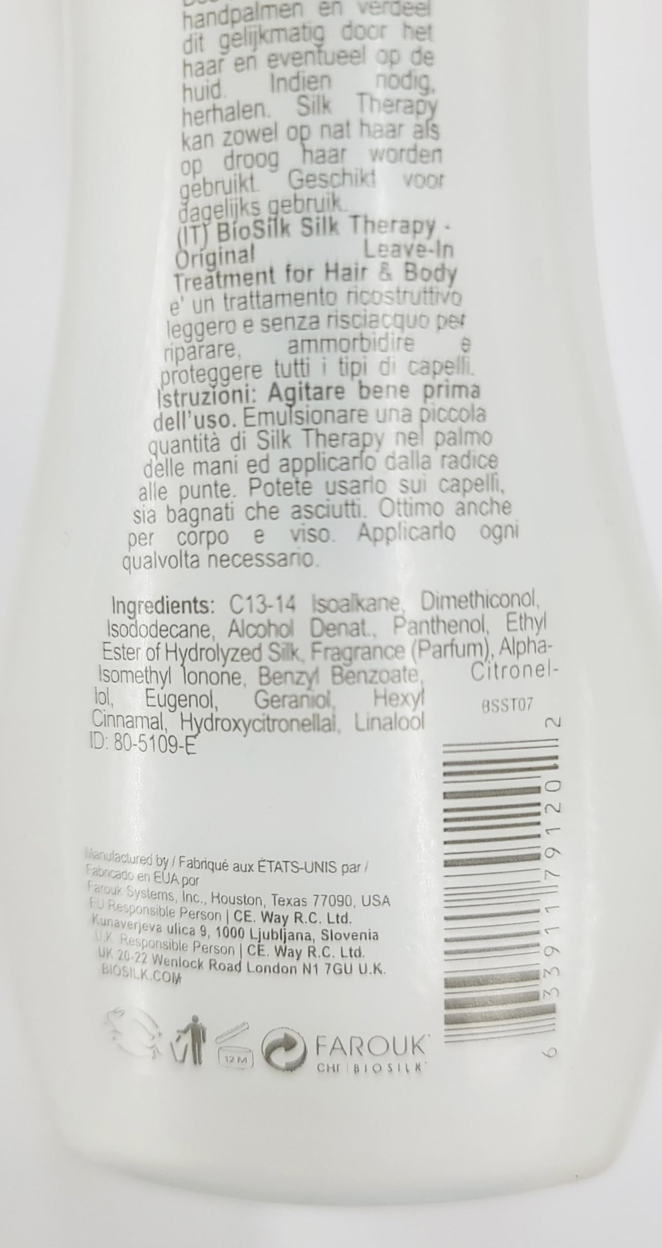 Biosilk Silk Therapy Trio Unisex: 7 oz Shampoo, 7 oz Conditioner, and 7 oz Original Treatment