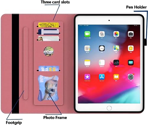 Case for iPad Mini 5 (5th Generation 7.9" 2019), Cover for iPad Mini 4,4th Generation 7.9" 2015, PU Leather Cover with Auto Sleep Wake for iPad Mini 1/Mini 2/Mini 3, Pink