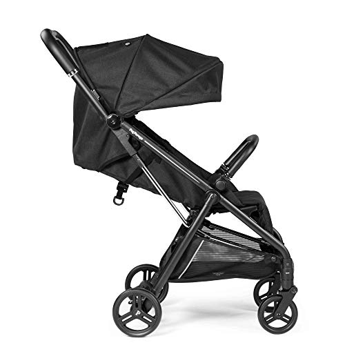 Peg Perego Selfie – Self-Folding, Light Weight, Compact Stroller – Compatible with All Primo Viaggio 4-35 Infant Car Seats - Made in Italy - Onyx (Black)